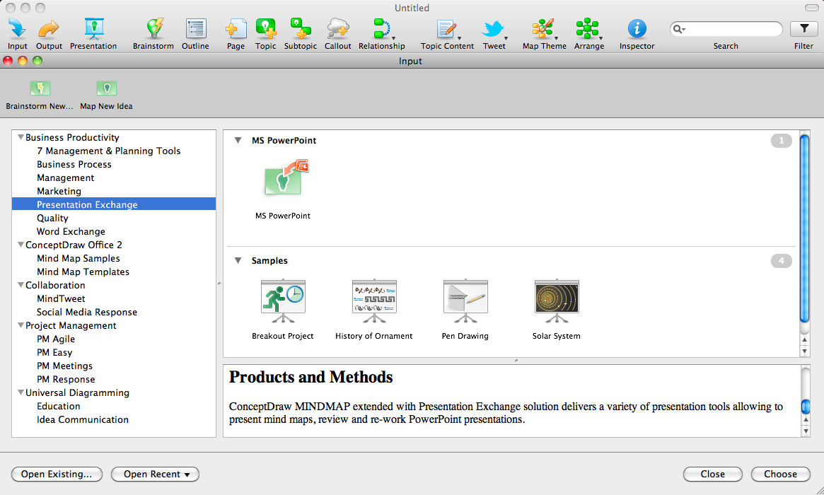 Presentation Exchange Solution | ConceptDraw.com
